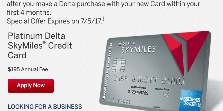 New 70K Offer for the Platinum Delta SkyMiles® Credit Card from American Express - UponArriving