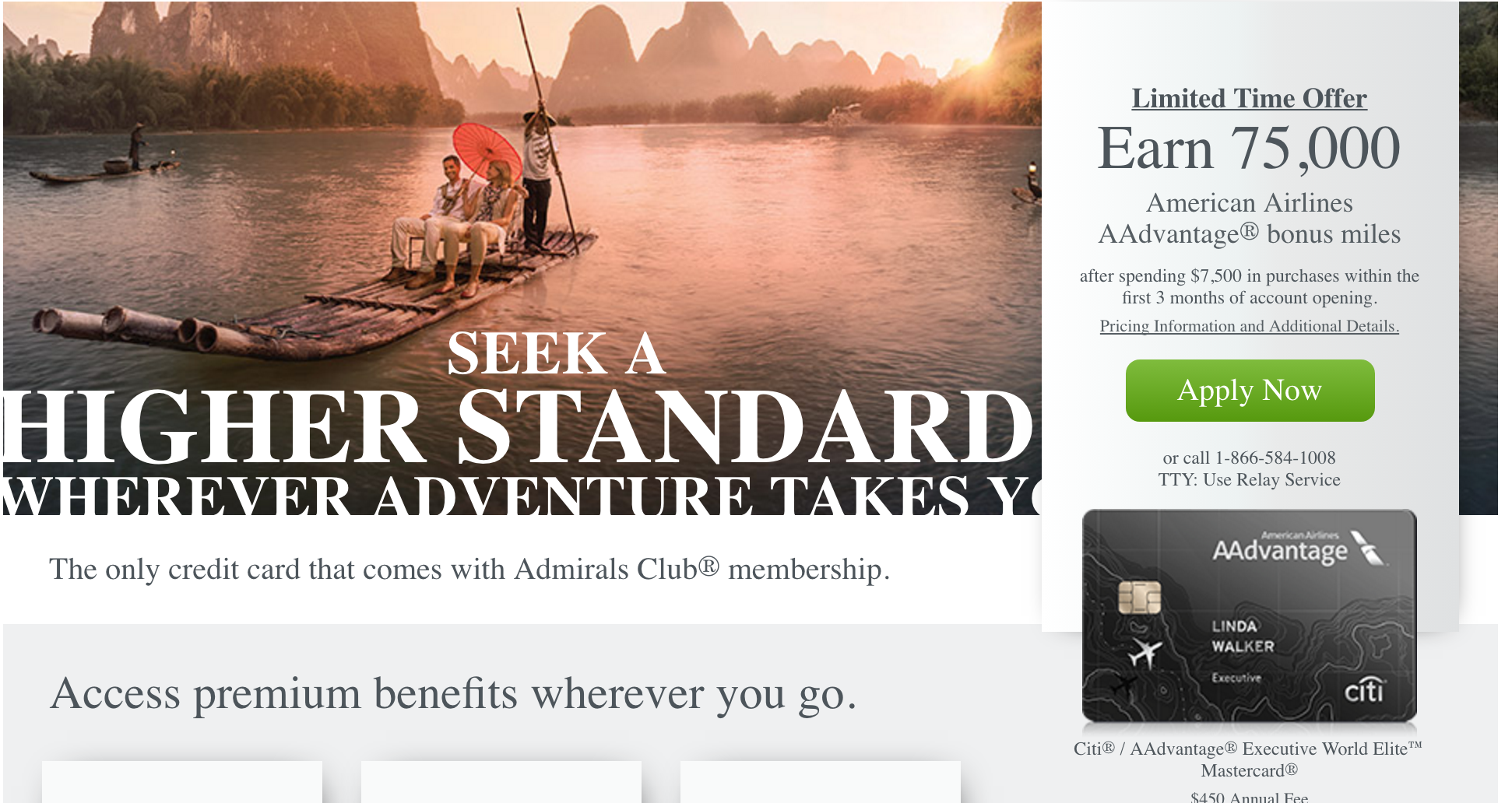 Citi® / AAdvantage® Executive World Elite MasterCard® 75K Offer ...