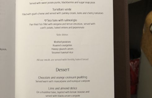 Emirates first class menu 1 - UponArriving