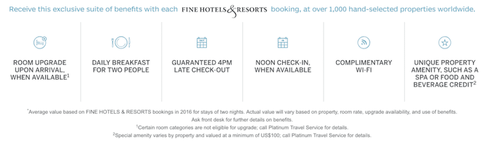 Amex Fine Hotels and Resorts (FHR) Explained (Free Nights, Upgrades ...