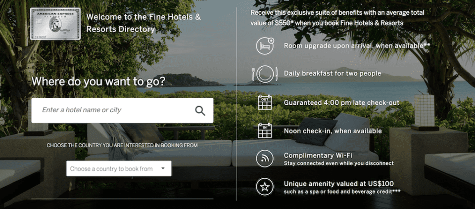 Amex Fine Hotels and Resorts (FHR) Explained (Free Nights, Upgrades ...