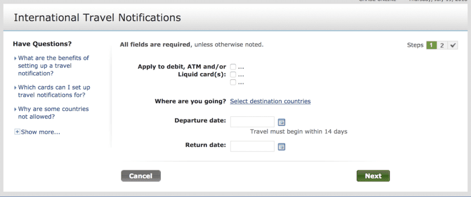How to Set Up a Chase Travel Notice (And Why You Should Do It) [2021 ...
