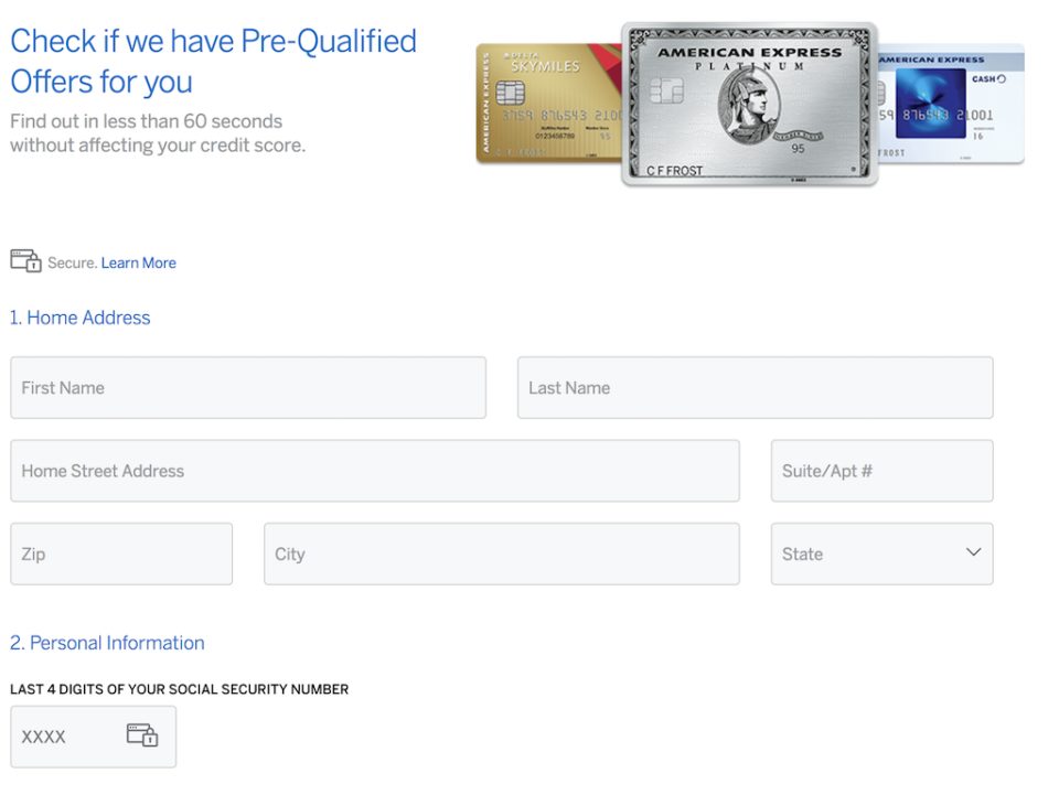 How to Get American Express Pre-Qualified Credit Card Offers (Links ...