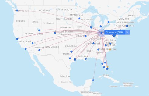 CMH Direct Flights - UponArriving