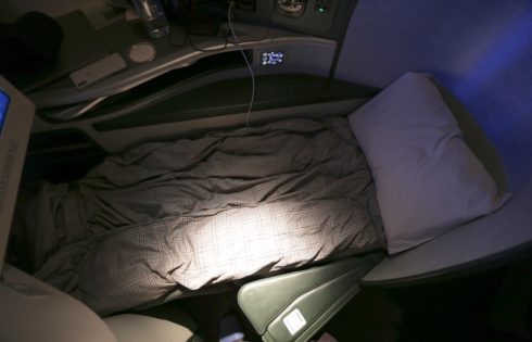 EVA 777 business class bedding 2 - UponArriving
