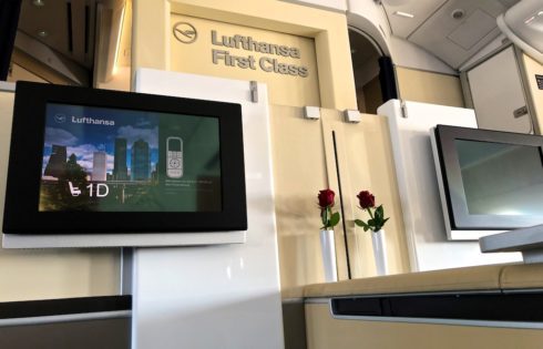 Lufthansa First Class IFE 1 - UponArriving