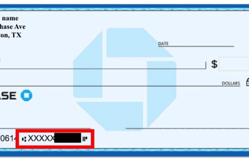 Parts of a check account number - UponArriving