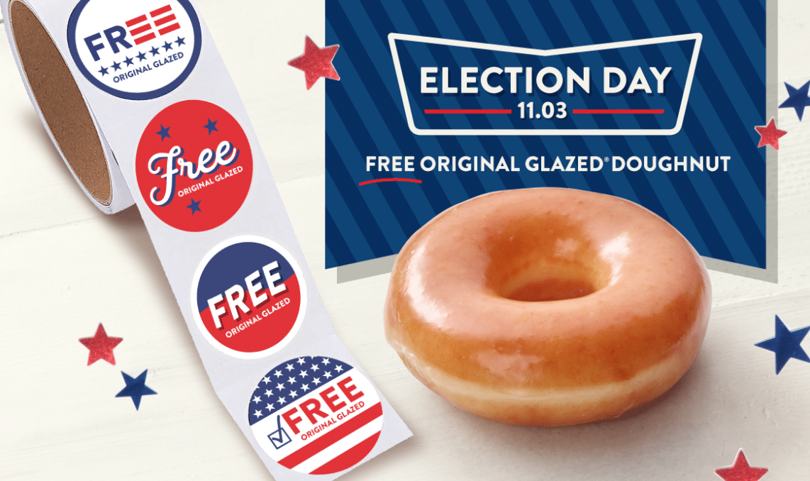 Free Krispy Kreme doughnut today - UponArriving